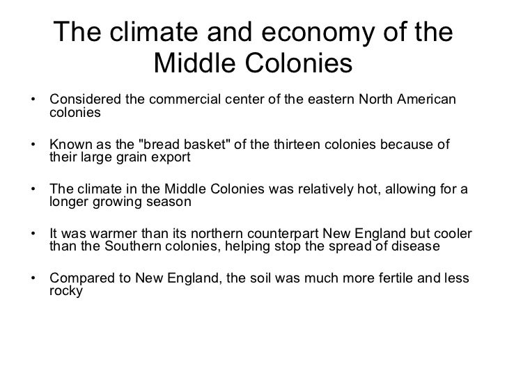 The Middle Colonies