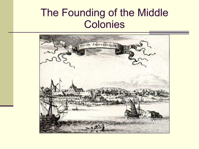Middle colonies-founding | PPT