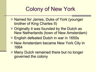 Middle colonies-founding | PPT