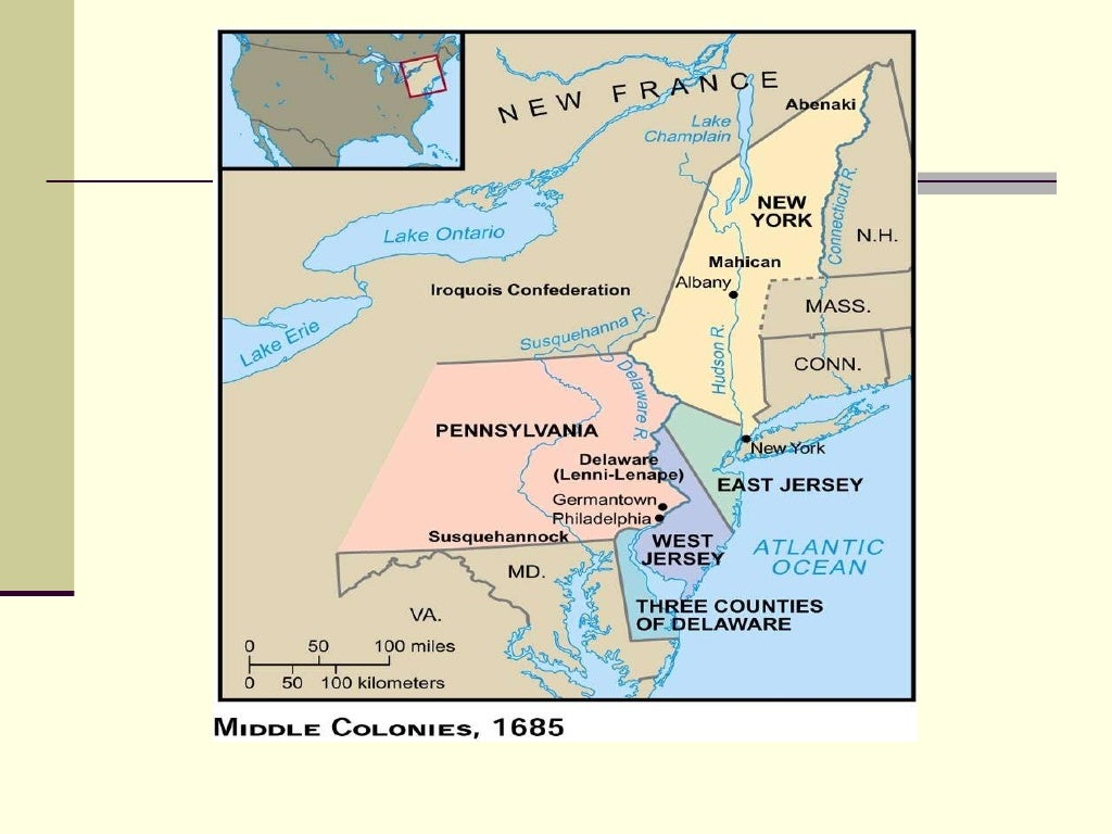 Middle colonies-founding