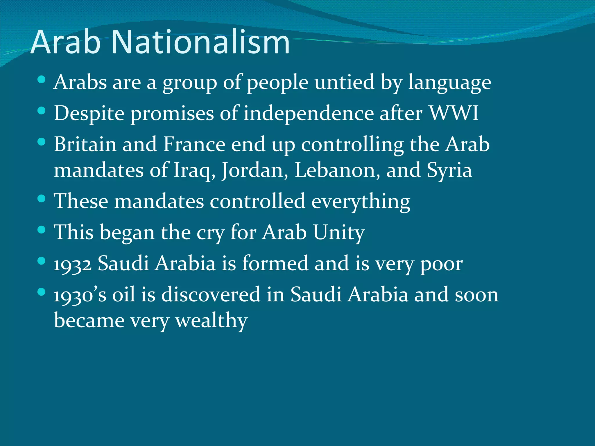 Middle East Nationalism | PPT
