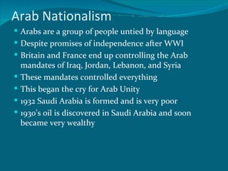 Middle East Nationalism | PPT