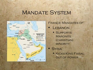 Mandates Ww1