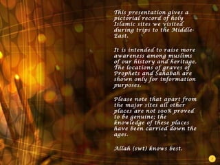 Middle east tour | PPT
