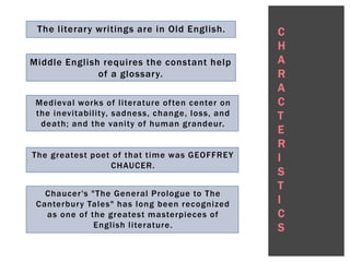 Middle english literature. | PPTX