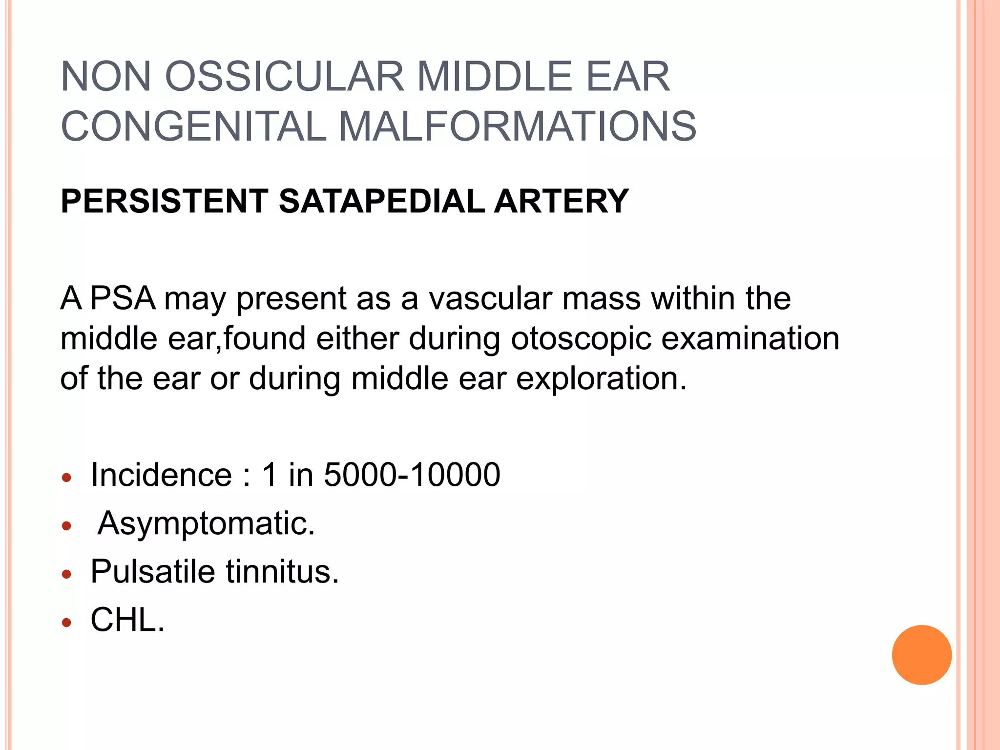 MIDDLE EAR ANOMALIES | PPTX