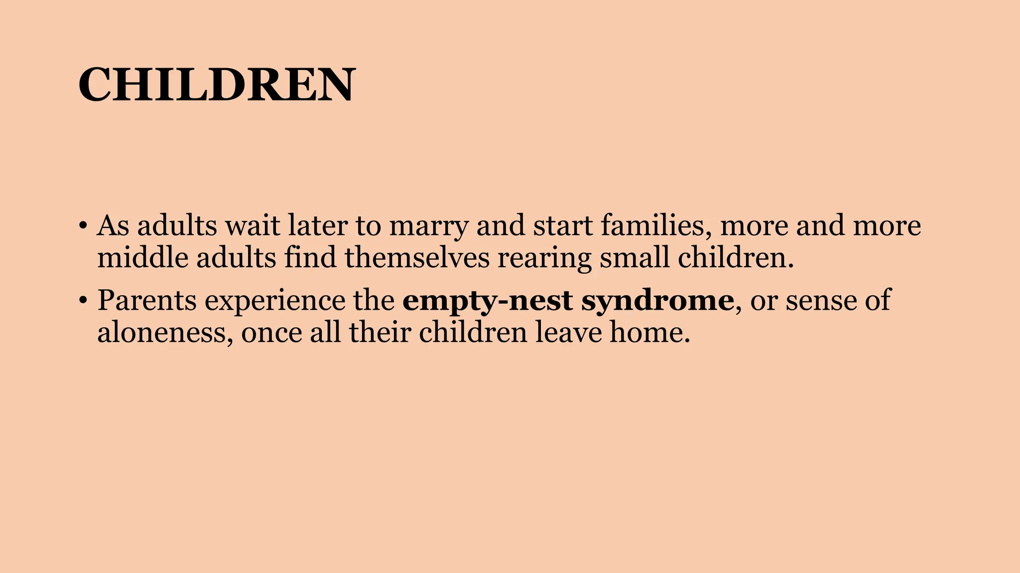 MIDDLE ADULTHOOD in developmental psychology | PPTX