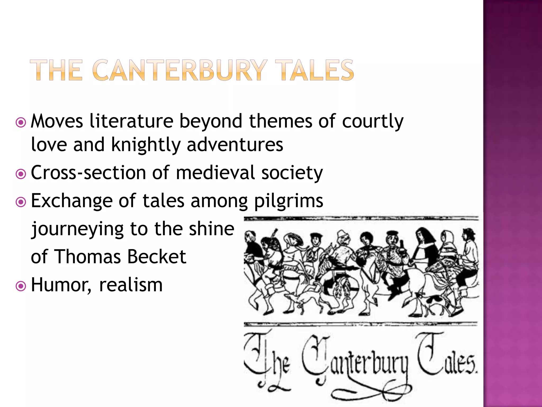 Middle Ages/Canterbury Tales | PPTX