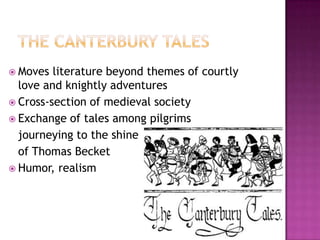 Middle Ages/Canterbury Tales | PPTX