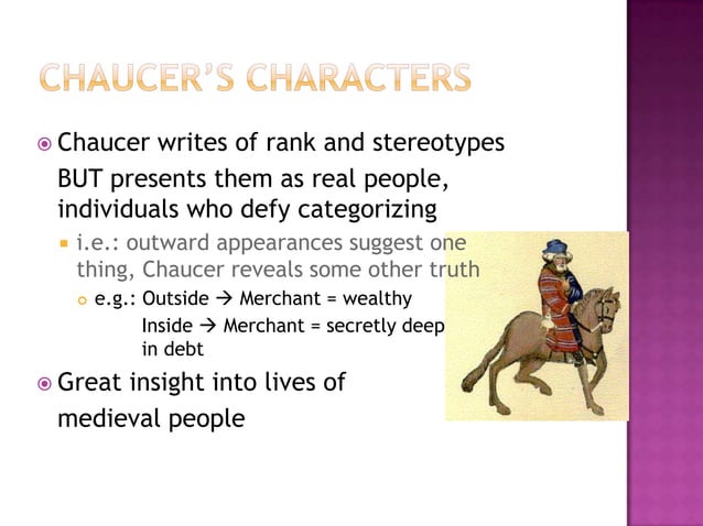 Middle Ages/Canterbury Tales | PPTX