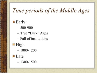 Middle ages 2010 | PPT
