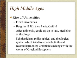 Middle ages 2010 | PPT