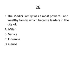 Middle ages and_renaissance_test (2) | PPT