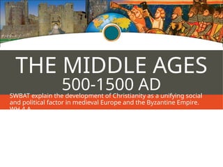 World History: Middle Ages Lesson 500-1500AD | PPT