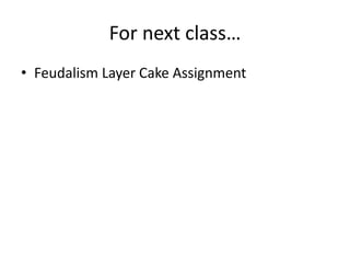 Feudalism - Middle Ages II | PPTX