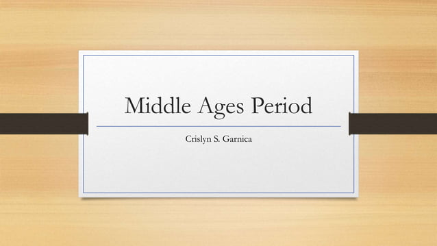Timeline of the Middle ages period | PPT