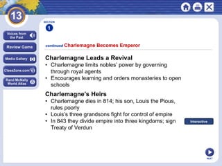 Middle Ages powerpoint sections 1-4 reign of charlemaigne | PPT