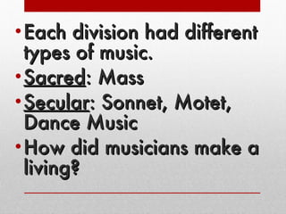 Middle Ages and Renaissance Unit | PPT