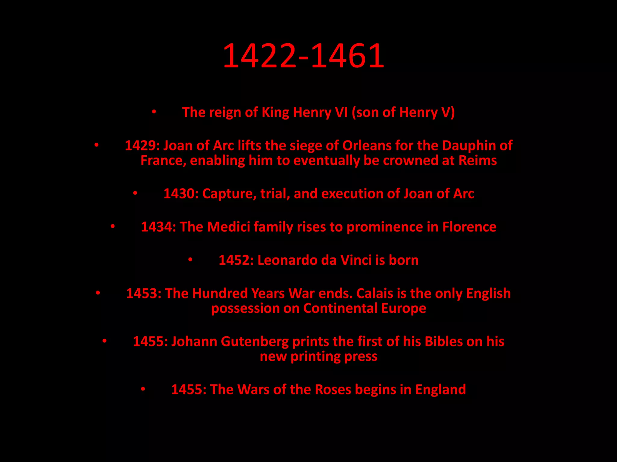 Middle ages timeline | PPT