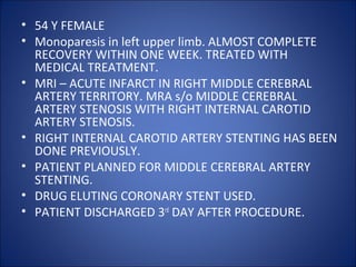 Middle cerebral artery stenting | PPT