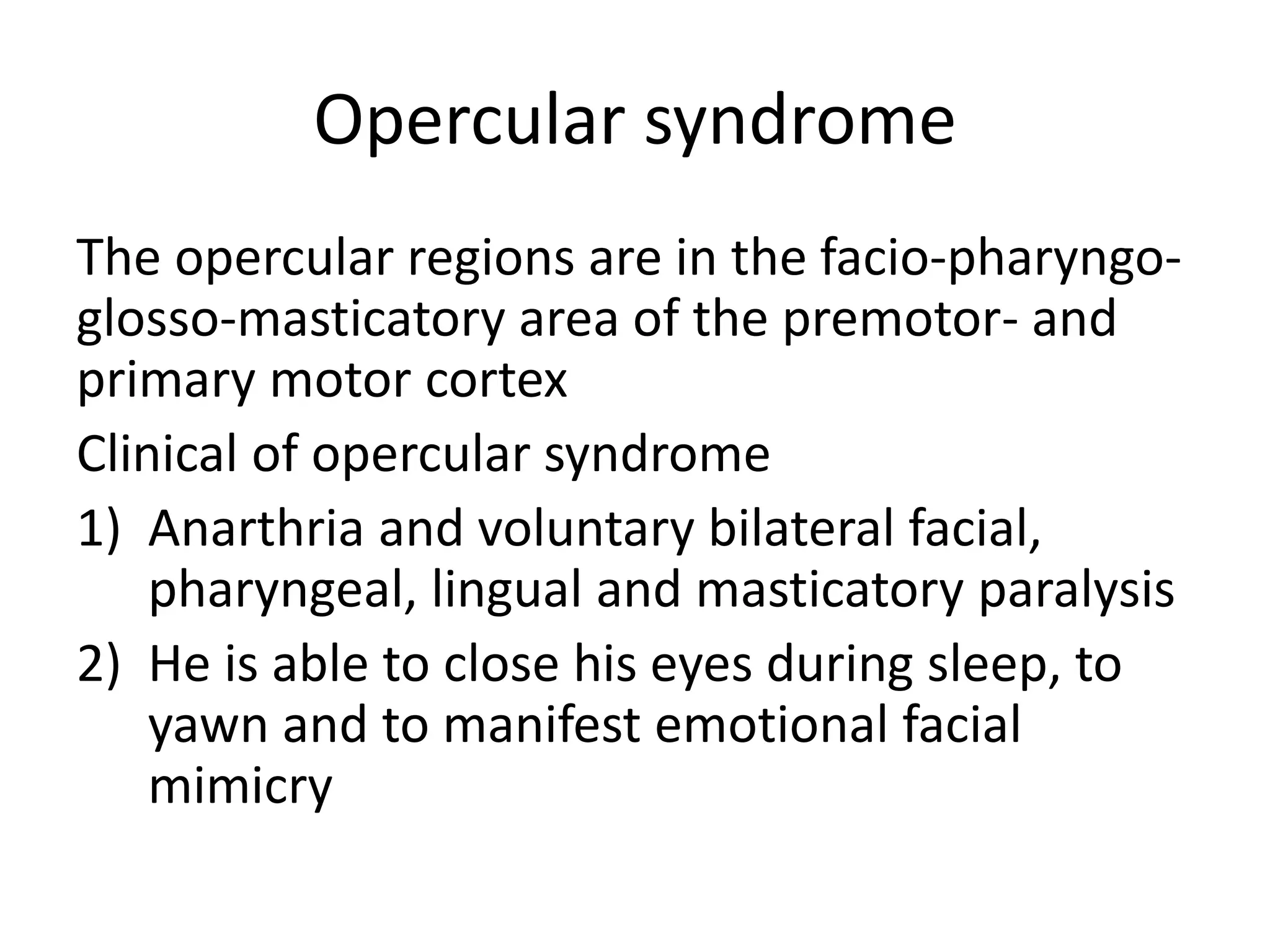 Middle Cerebral Artery Syndromes | PPTX