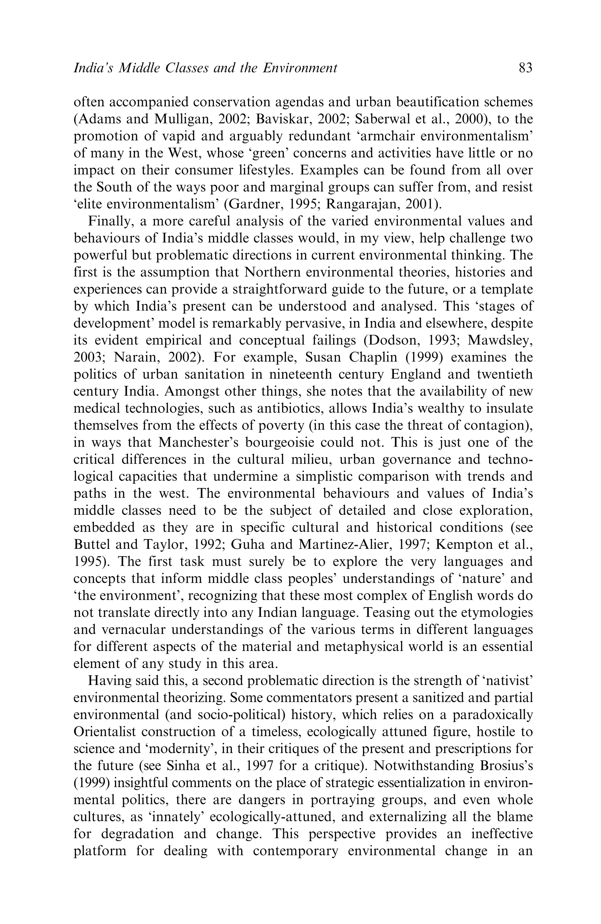 Middle classes and the environment | PDF