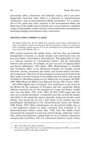 Middle classes and the environment | PDF