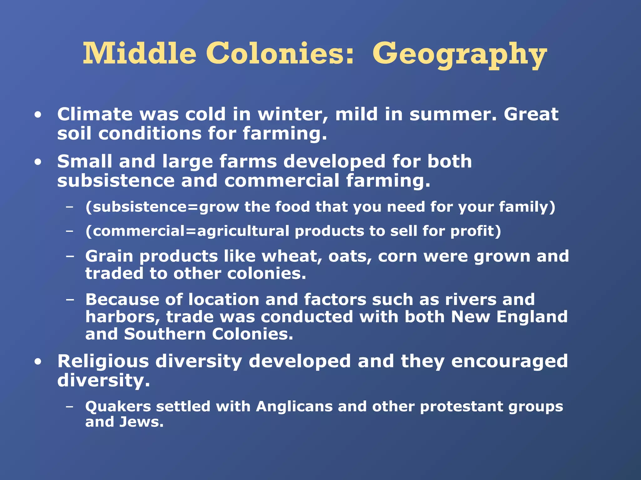 Middle colonies | PPT