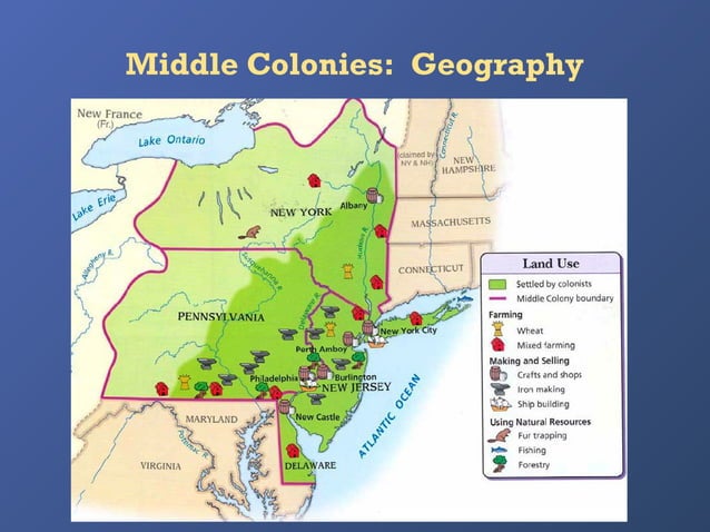 Middle colonies | PPT | Agriculture | Industries