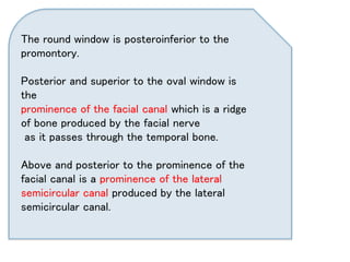Middle ear anatomy and physiology | PPTX