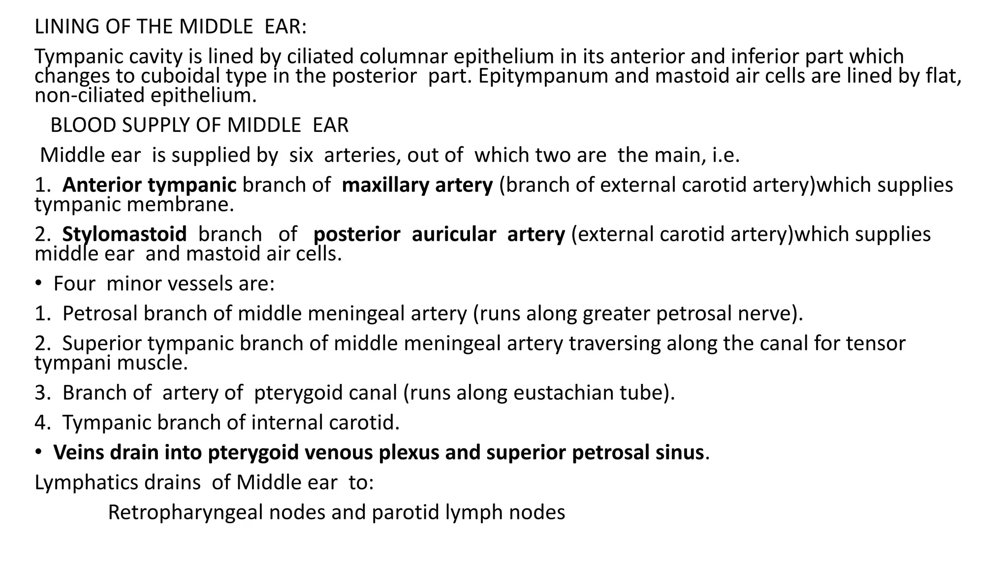 middle ear anatomy | PPTX