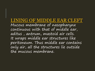 Anatomy of the middle ear, Blood supply, Nerve supply | PPTX