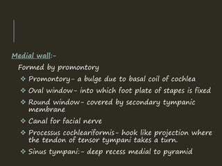 Anatomy of the middle ear, Blood supply, Nerve supply | PPTX