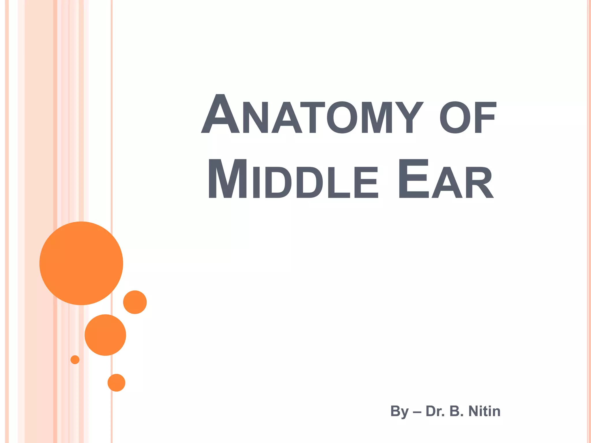Middle ear anatomy | PPTX
