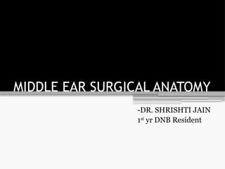 MIDDLE EAR SURGICAL ANATOMY .pptx