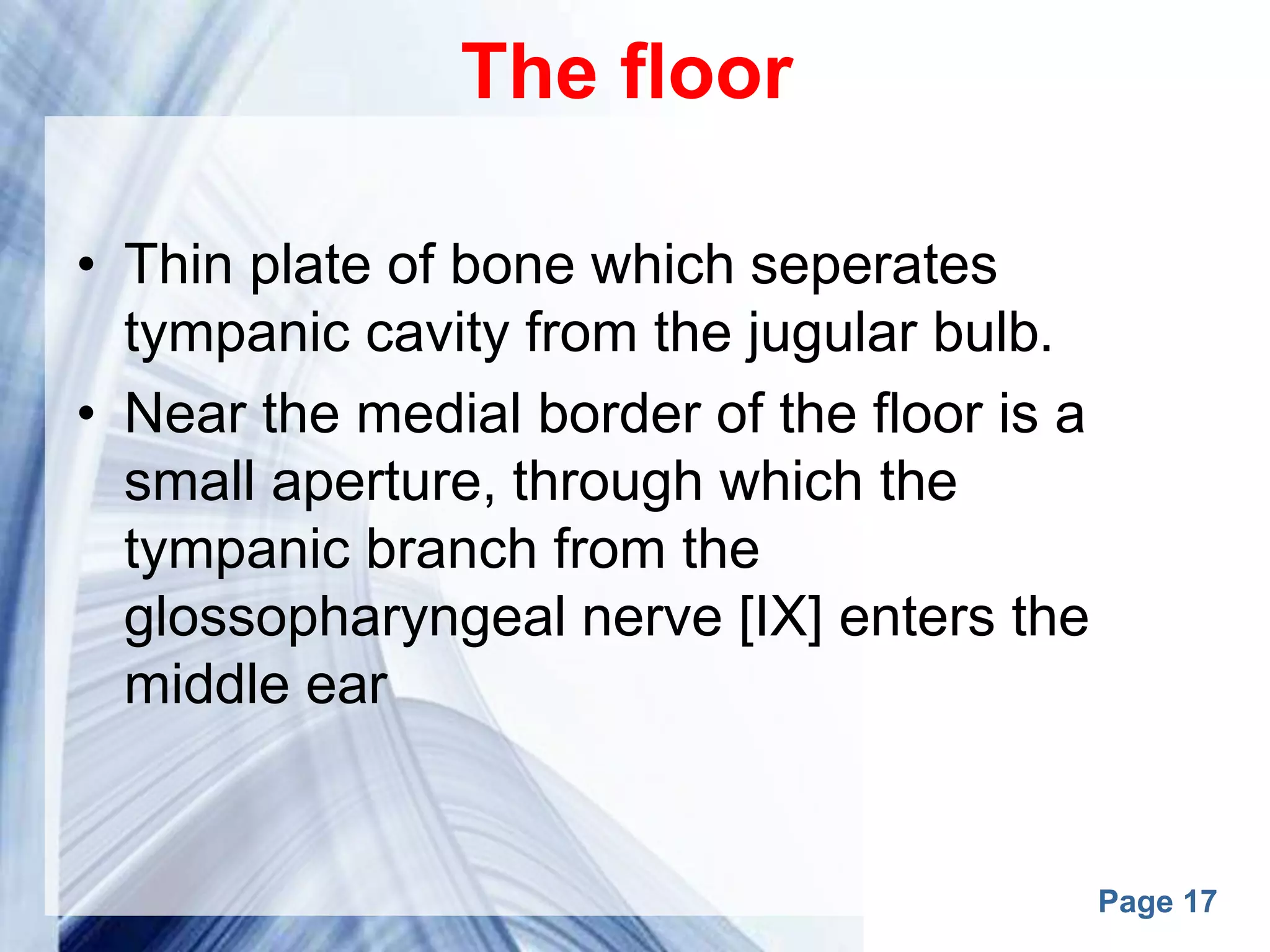 Middle ear anatomy | PPTX