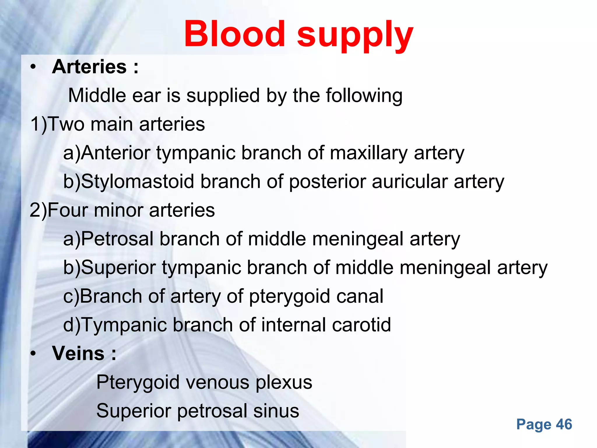 Middle ear anatomy | PPTX
