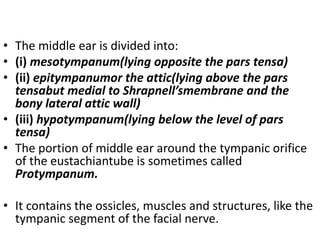 Middle ear__anatom_ytuesday[1] | PPTX