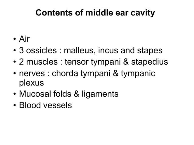 middle ear anatomy and eustachian tube dysfunction .pptx | Ear, Nose ...