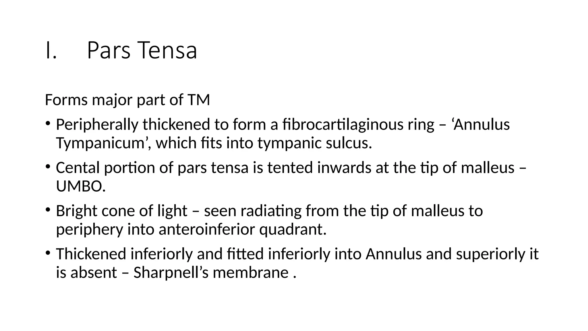 Embryology and Anatomy of the Middle Ear | PPTX