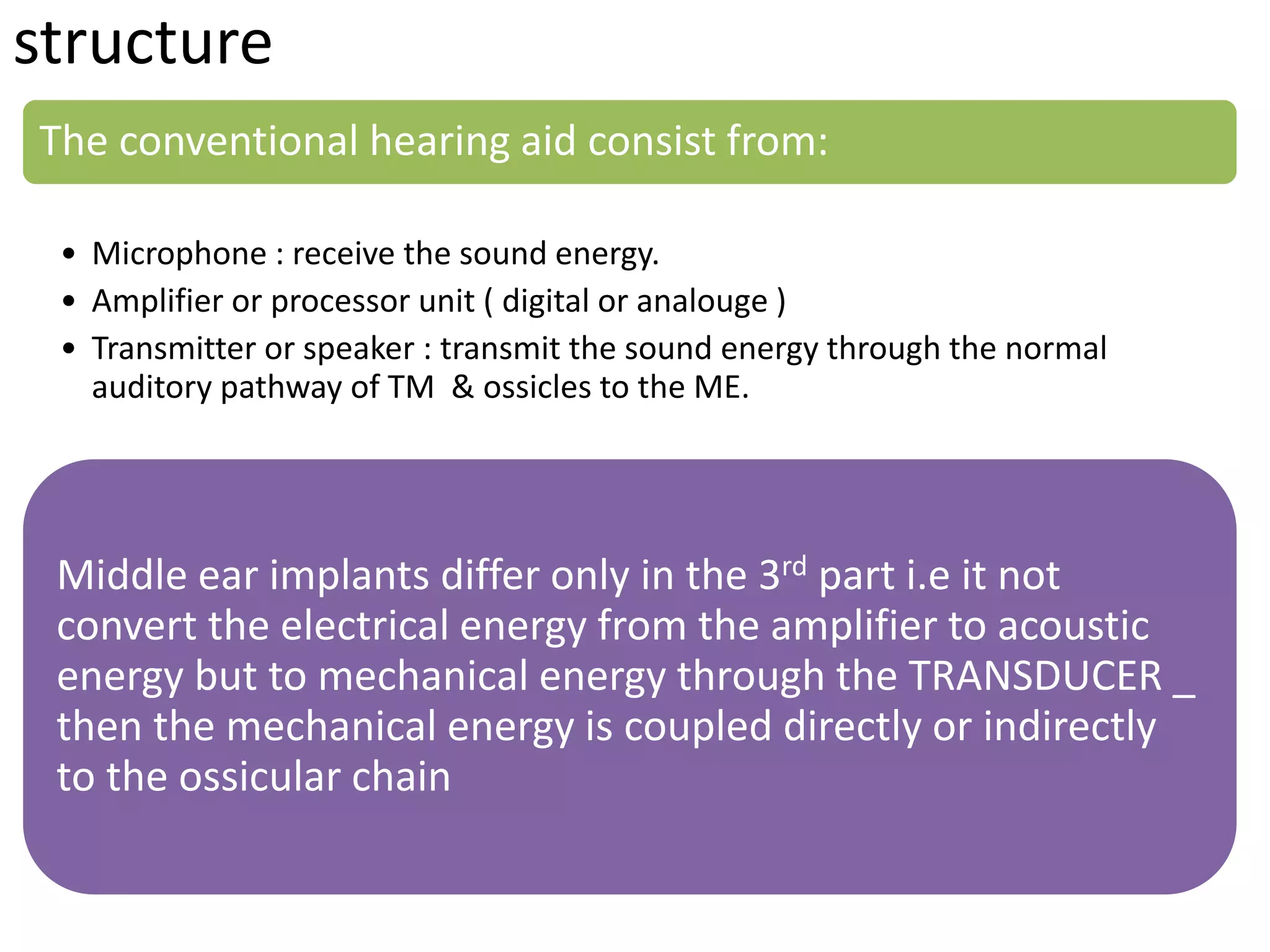 Middle ear implants | PPTX