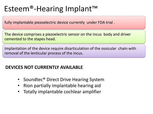 Middle ear implants | PPTX | Digital Audio | Computer Software and ...