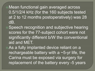 Middle ear implants | PPTX