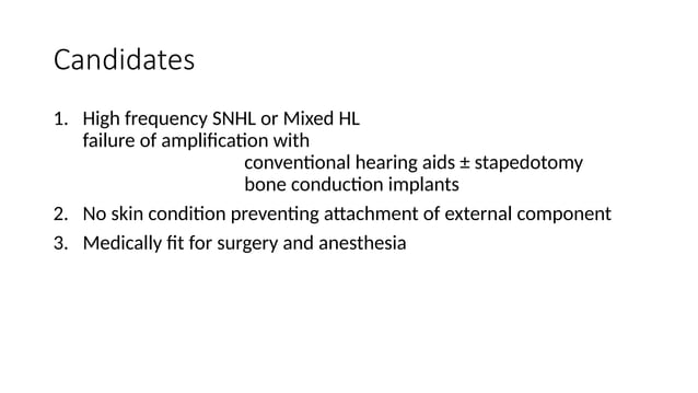 Active Middle Ear Implants for hearing rehab | PPT