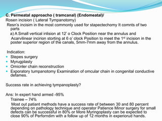 Middle ear reconstruction | PPT