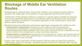 Middle ear ventilatory pathway and Mucosal folds.pptx