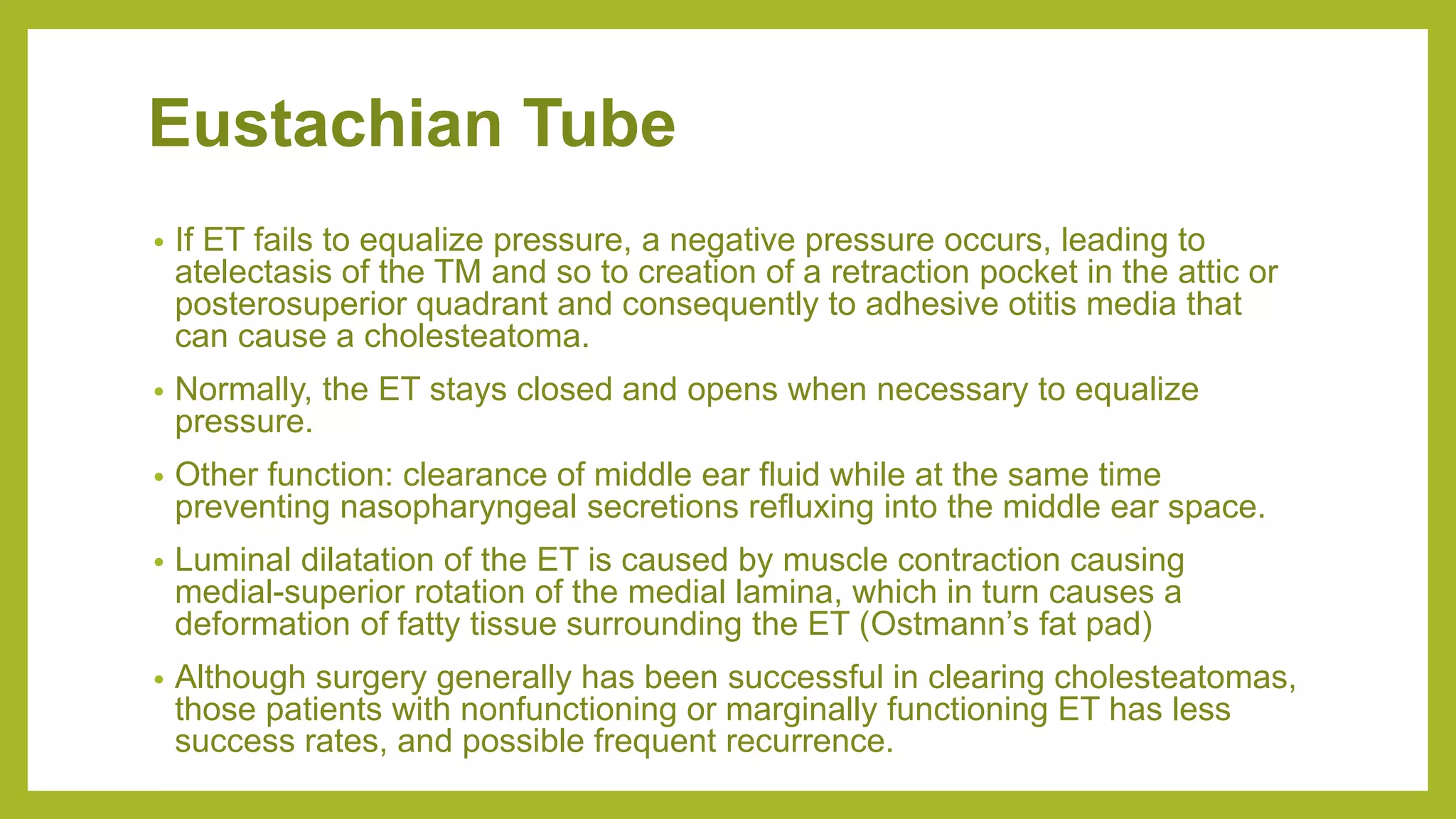 Middle ear ventilatory pathway and Mucosal folds.pptx