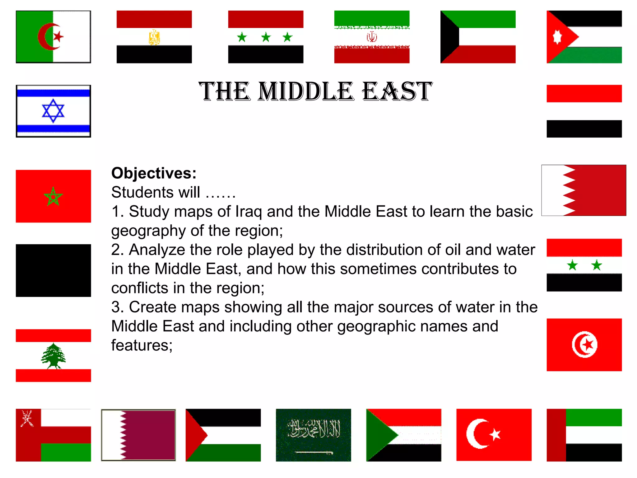 7th grade Middle East WebQuest | PPT