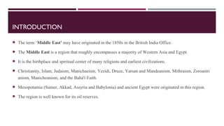 Middle East PPT | PDF