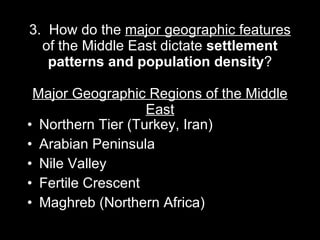 Geography of the Middle East | PPT
